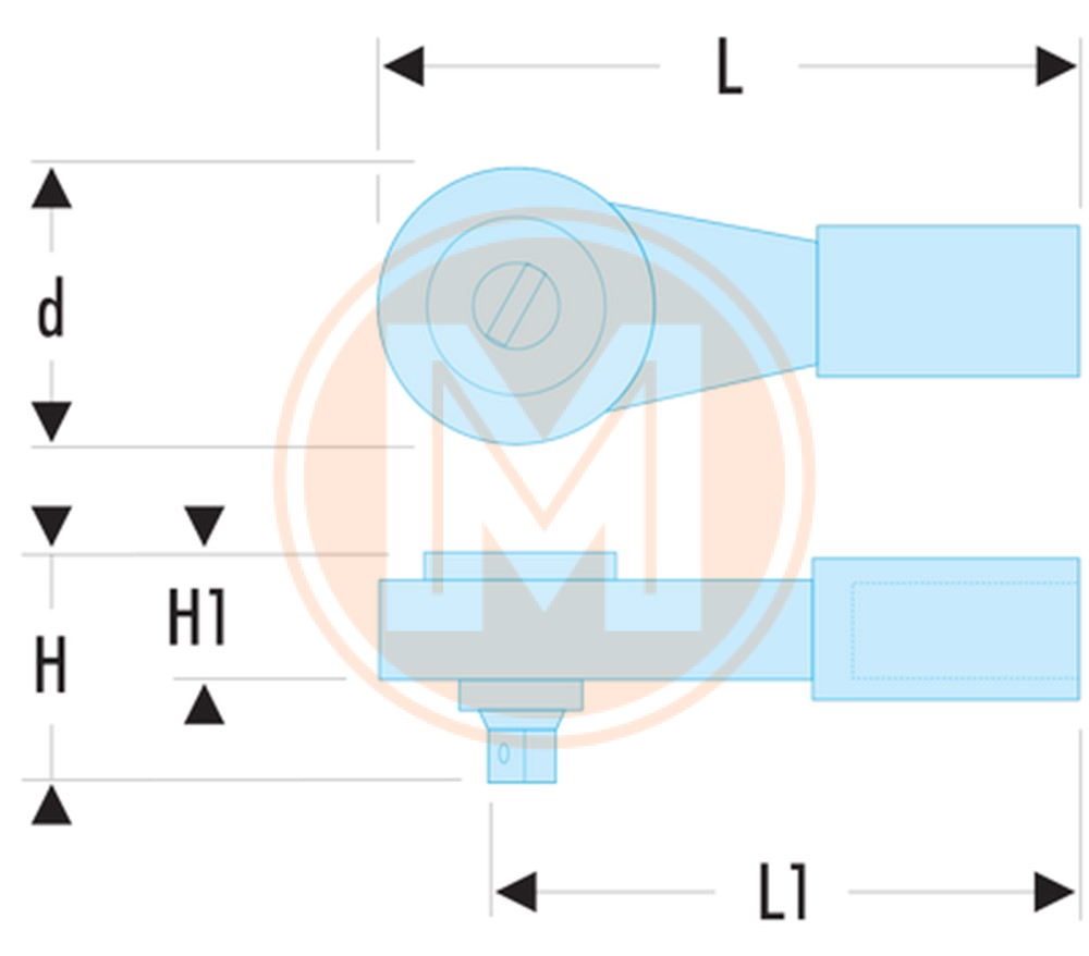 Facom M.151 Ratel 1" zonder handgreep | Toolmaster.shop