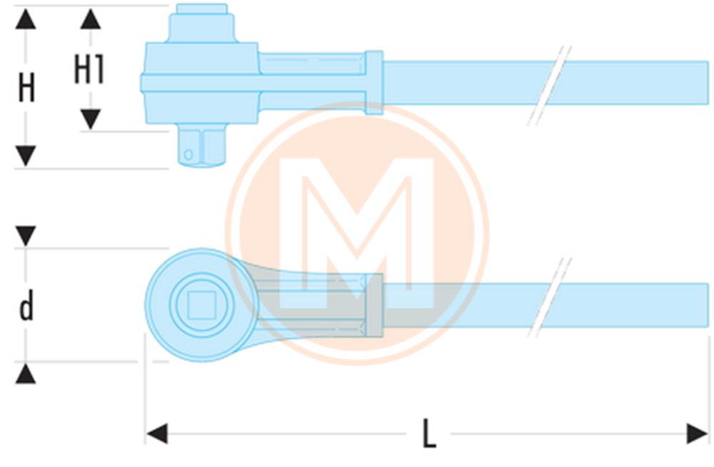 Facom MC.130B Krachtvermeerderaar, 1:5 | Toolmaster.shop